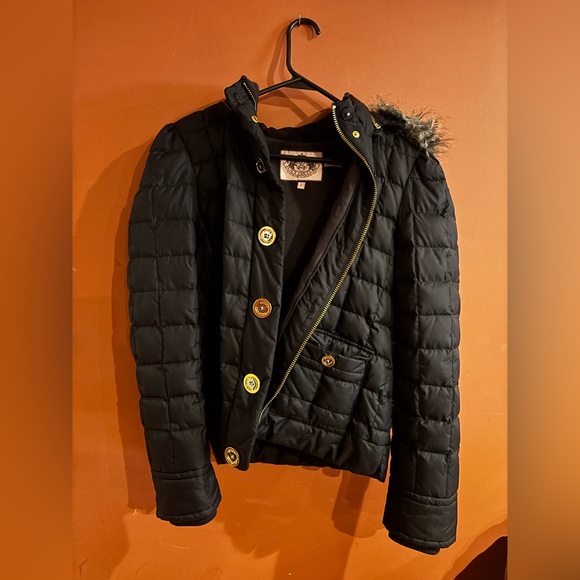 Juicy Couture | Jackets & Coats | Juicy Couture Black Puffer Jacket ...